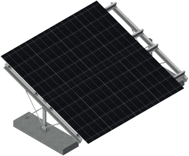 Ballasted Ground Mount - Solar Mounts LLC